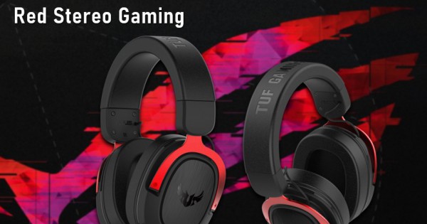 (HEADSET)Asus TUF Gaming H3 Red Stereo Gaming