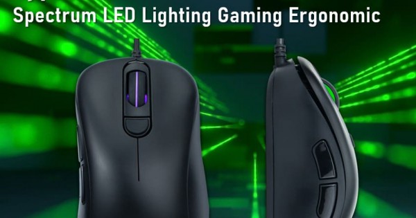 (Mouse) EGA Type M2 Black Spectrum LED Lighting Gaming Ergonomic