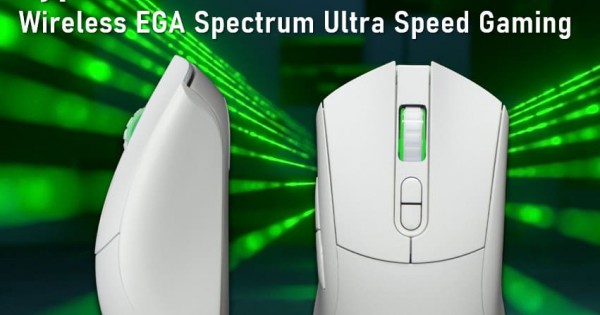 (Mouse) EGA Type M8 White Wireless EGA Spectrum Ultra Speed Gaming