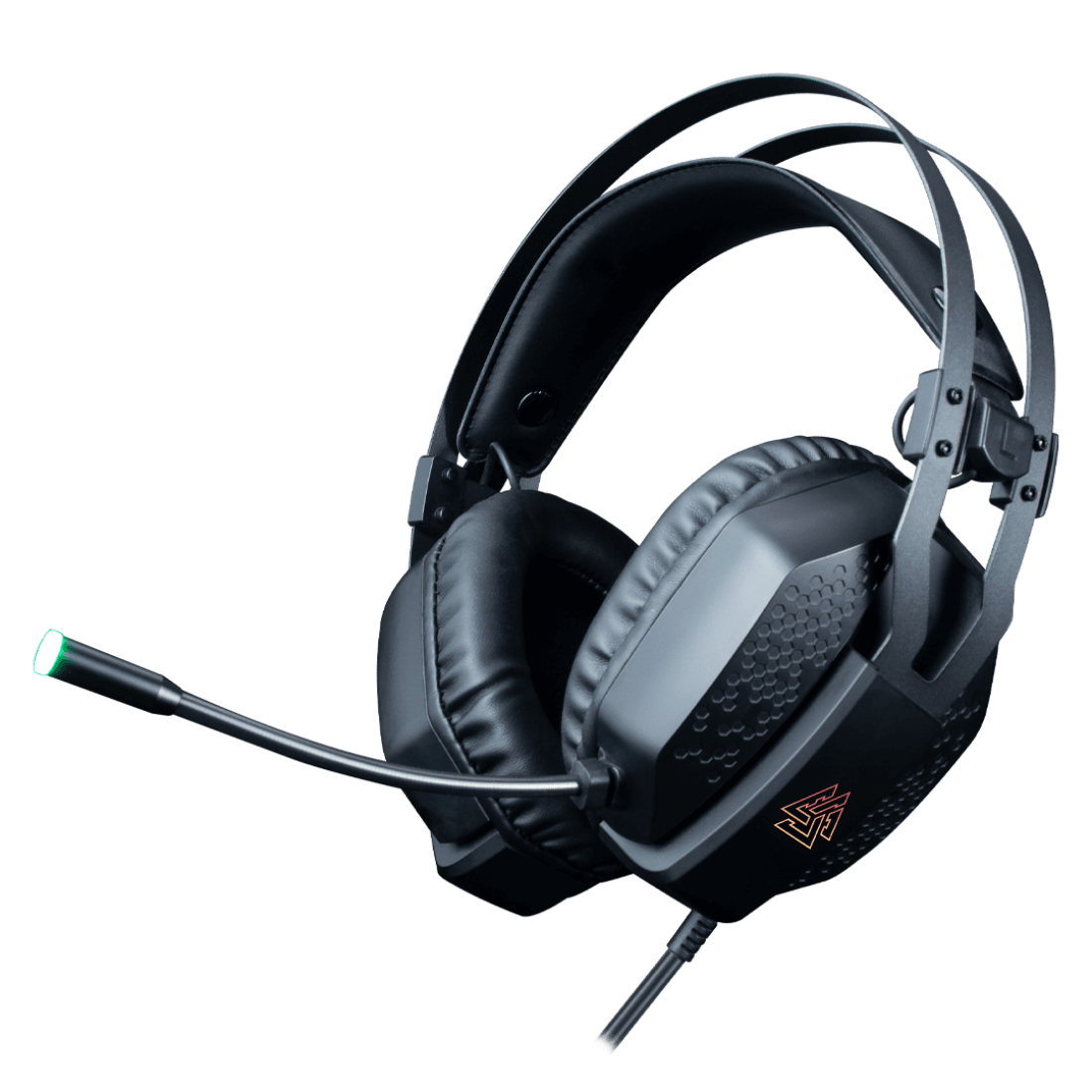 (HEADSET) EGA Type H10 Black Virtual7.1 EGA Spectrum LED Lighting Gaming