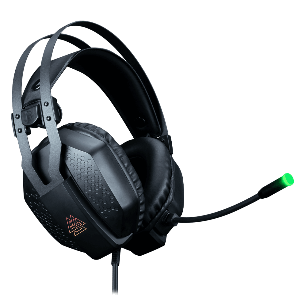 (HEADSET) EGA Type H10 Black Virtual7.1 EGA Spectrum LED Lighting Gaming