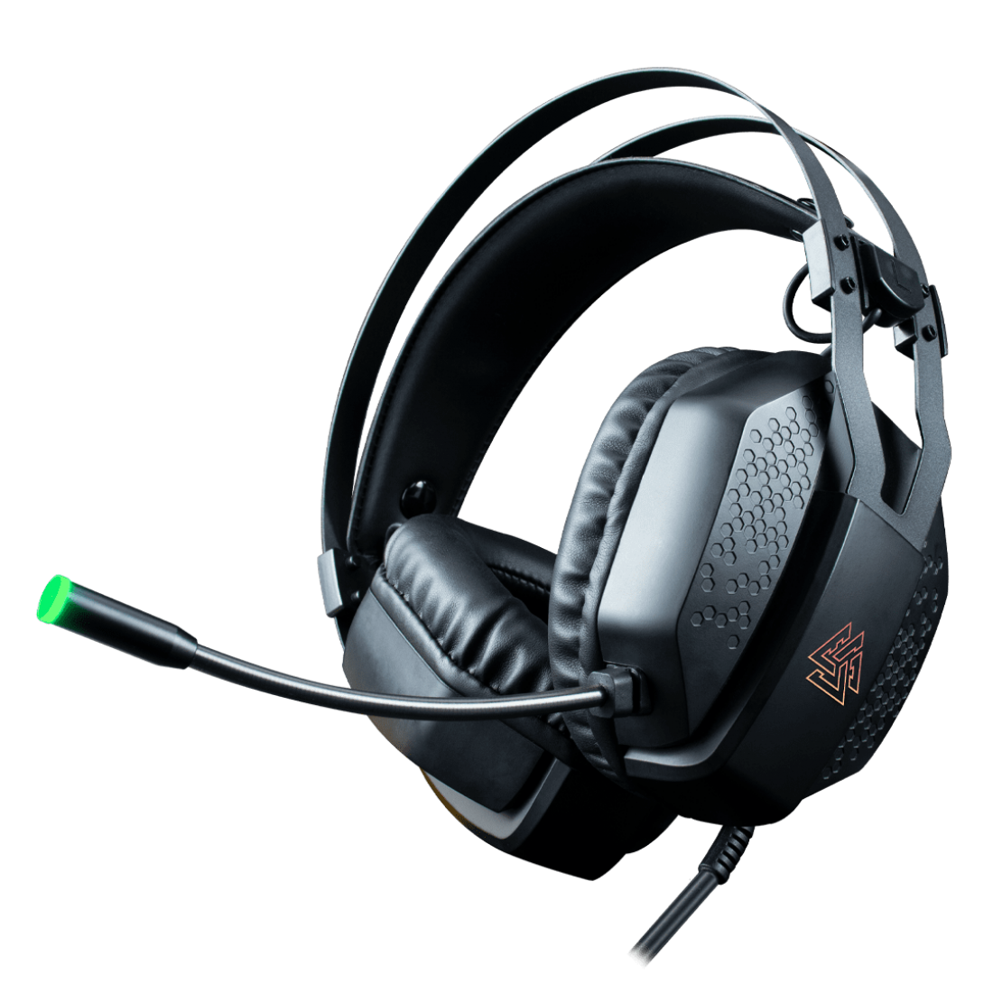 (HEADSET) EGA Type H10 Black Virtual7.1 EGA Spectrum LED Lighting Gaming