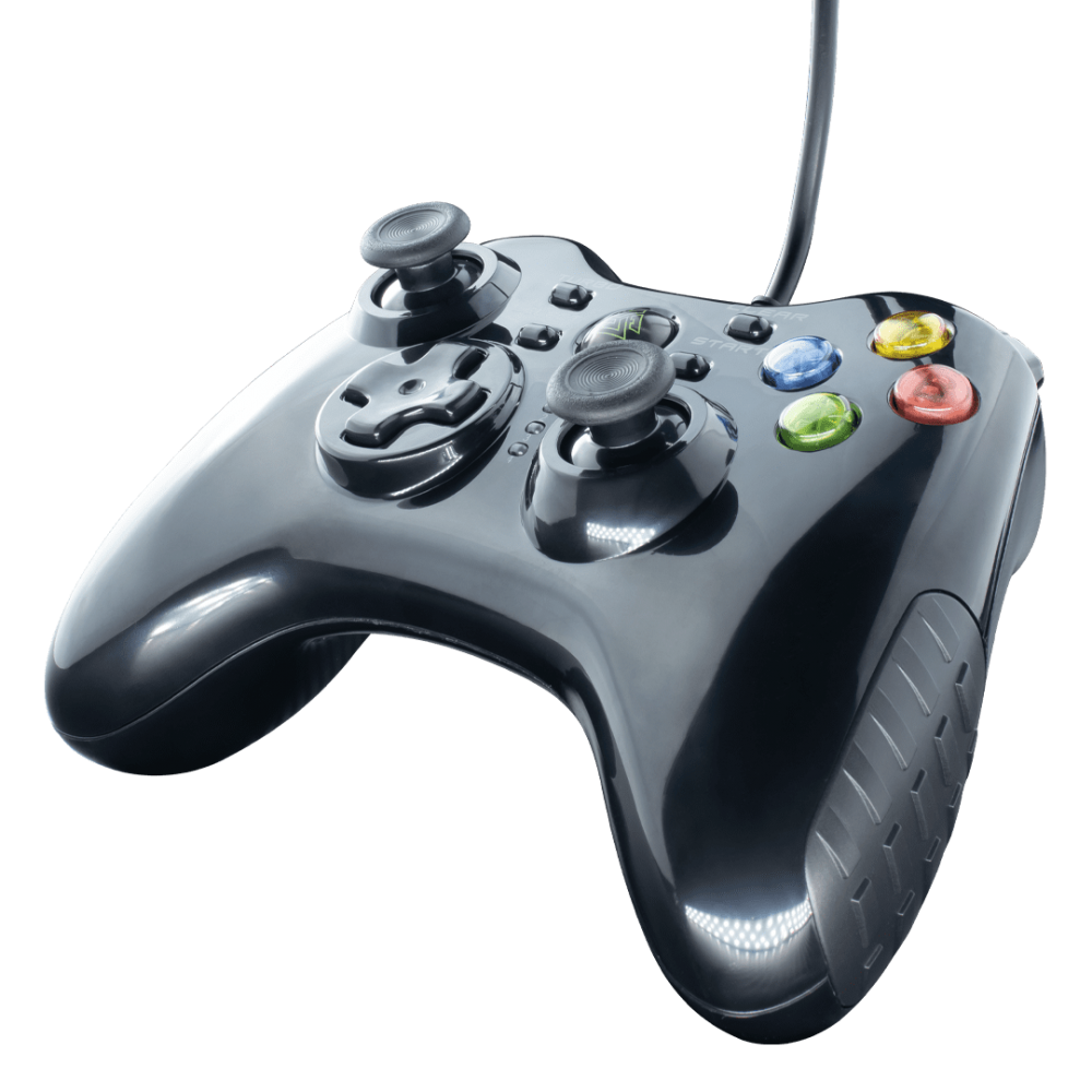 (JOYCONTROLLER) EGA Type J1 Black USB Wired Controller Dual-Vibration ...