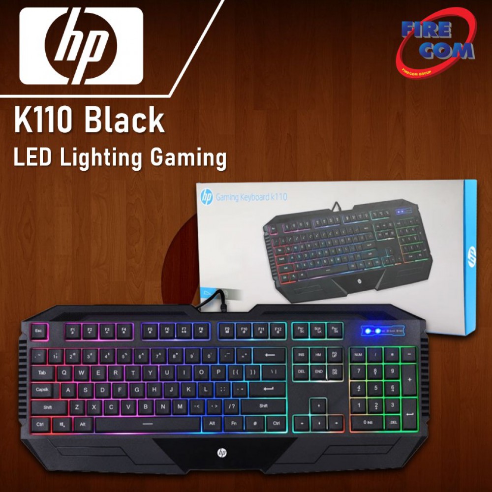 (KEYBOARD) HP K110 BlackLED Lighting Gaming