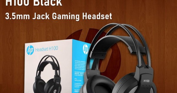 (HEADSET)HP H100 Black 3.5mm Jack Gaming Headset