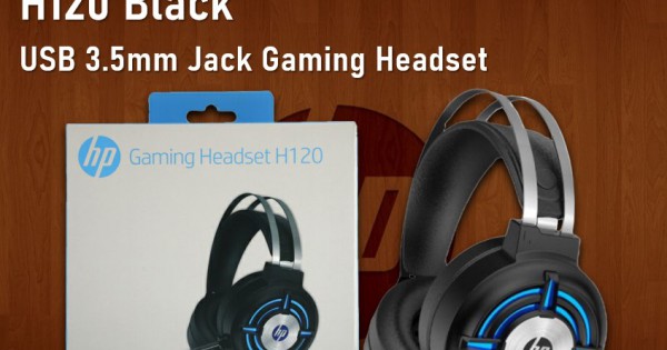 (HEADSET)HP H120 Black USB 3.5mm Jack Gaming Headset
