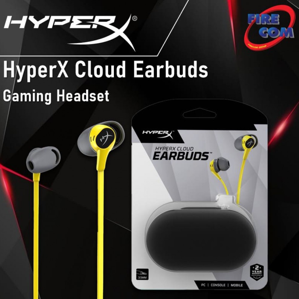 (HEADSET)Kingston HyperX Cloud Earbuds Yellow Gaming Headset