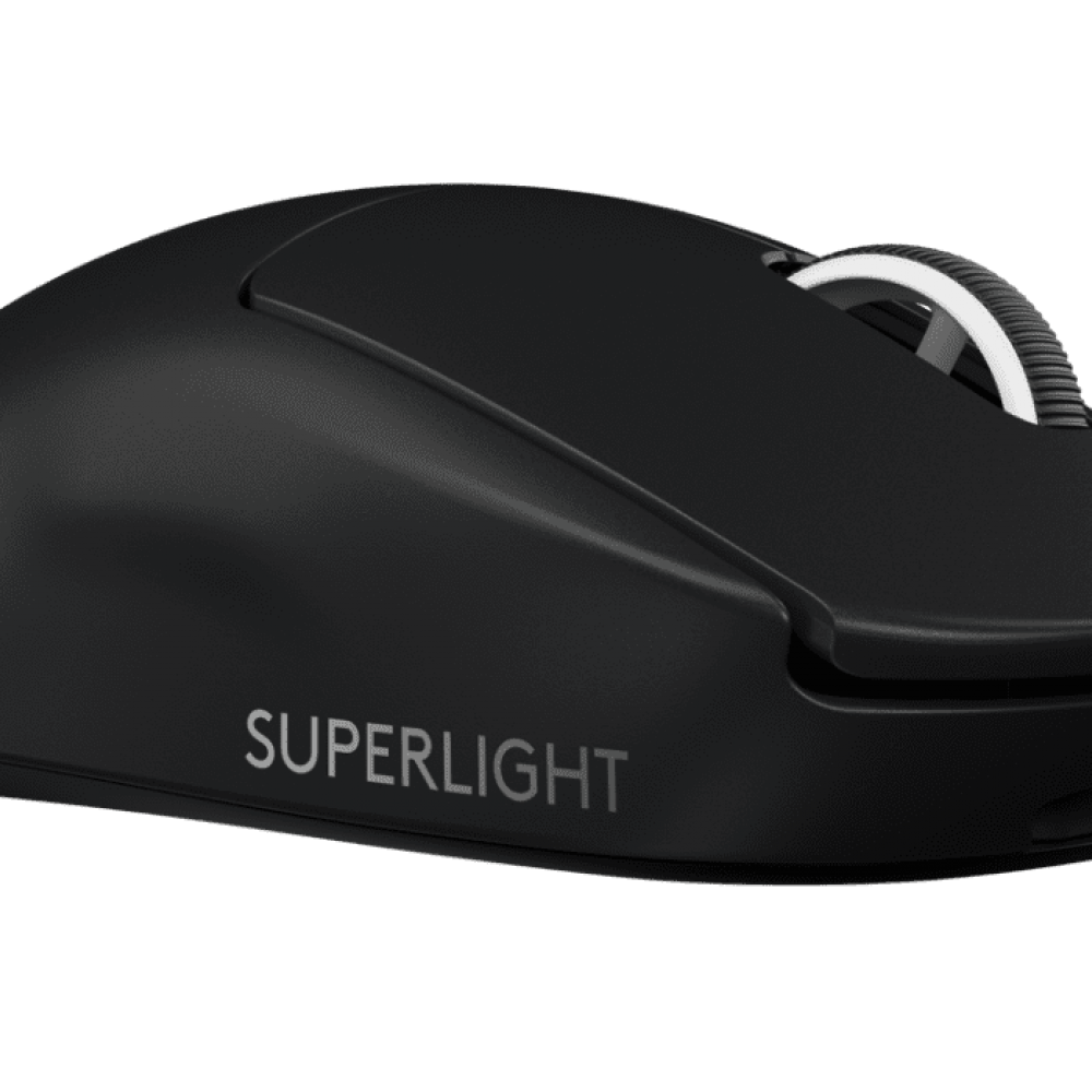 (Mouse)Logitech Pro X Superlight Black Wireless Gaming Hero Lightspeed