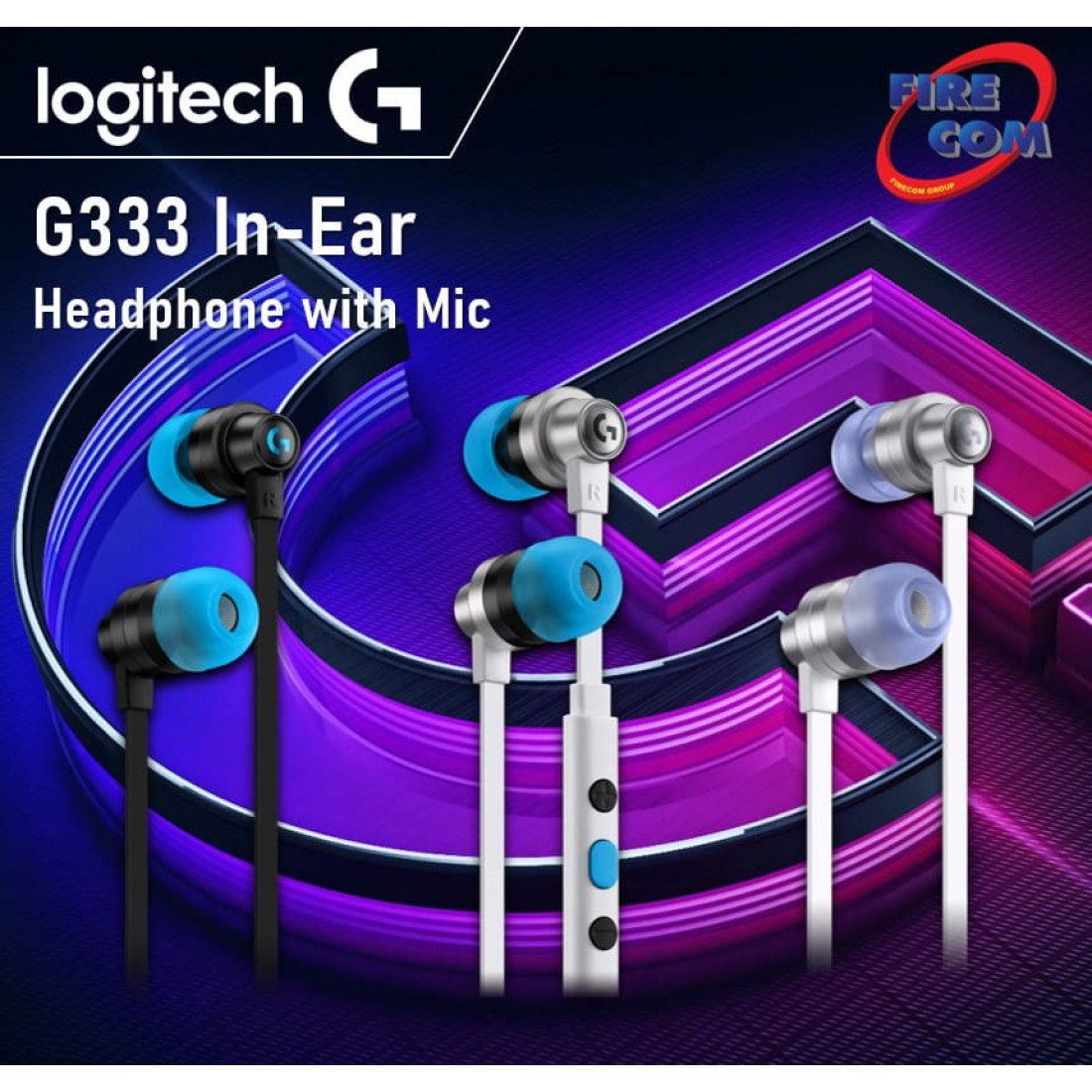 (HEADSET)Logitech G333 In-Ear Headphone with Mic