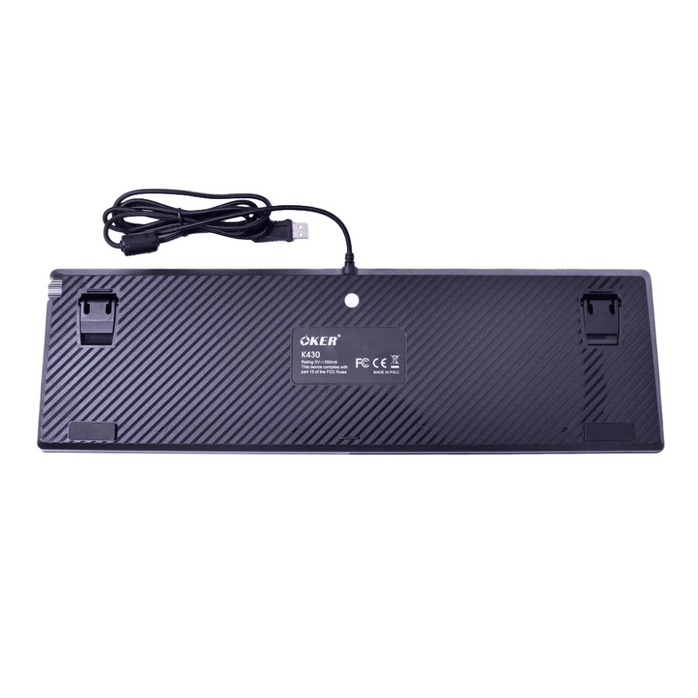 (KEYBOARD) OKER K420 Black RGB Macro Mechanical Blue switch Backlit wired