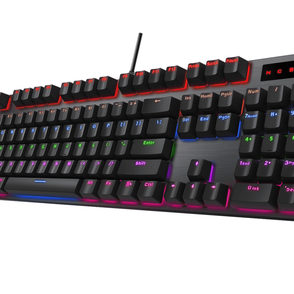 (KEYBOARD) Rapoo V500 RGB Backlit Mechanical Gaming Blue Switch Edition