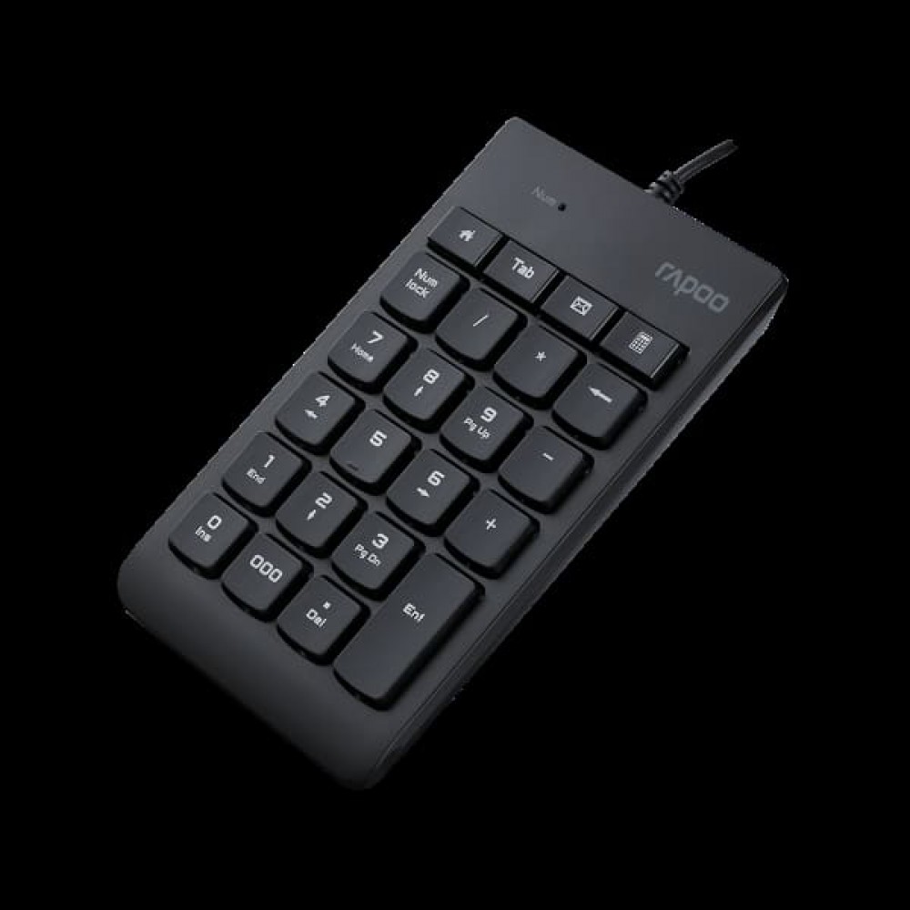 (KEYBOARD) Rapoo K10 Black Wired Numeric Keypad