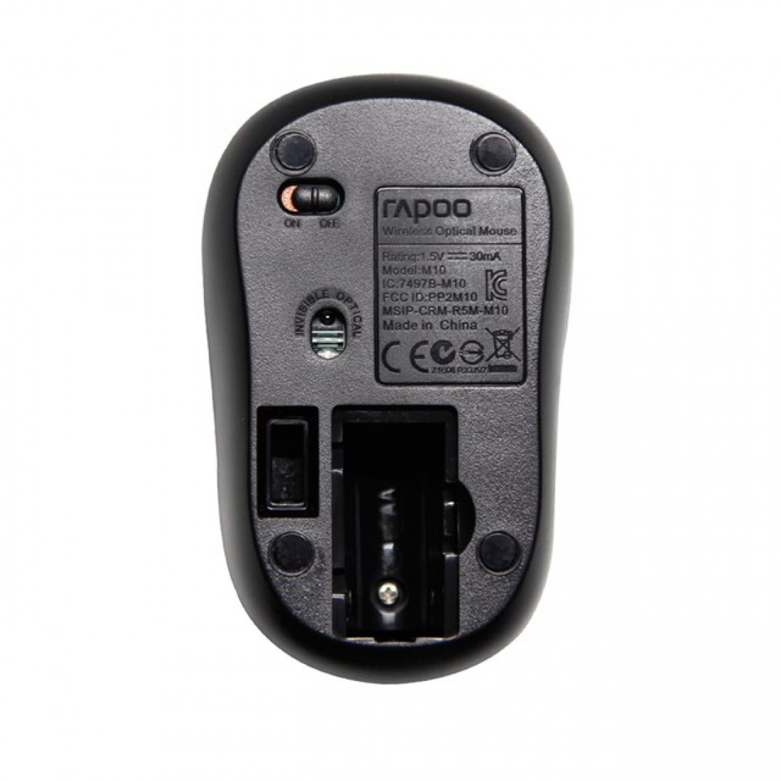 (Mouse) Rapoo M10 Plus BK,RD,BL Wireless Optical Mouse (MSM10PLUS-WH)