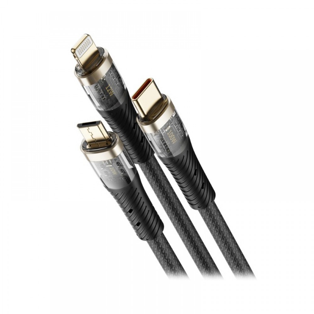 Sgear CA003 3in1 Type-C,Micro,Lightning 1.5m 6A 100W สามารถออกใบกำกับ ...