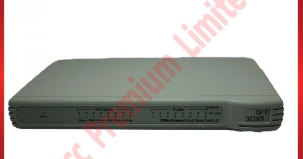 (สินค้าล้างสต๊อก) SWITCH HUB 3Com 8 Port 3C16791B