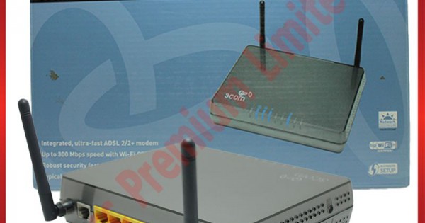 (สินค้าล้างสต๊อก) ADSL system wireless11n+4Port 3COM model 3crwdr300a-73