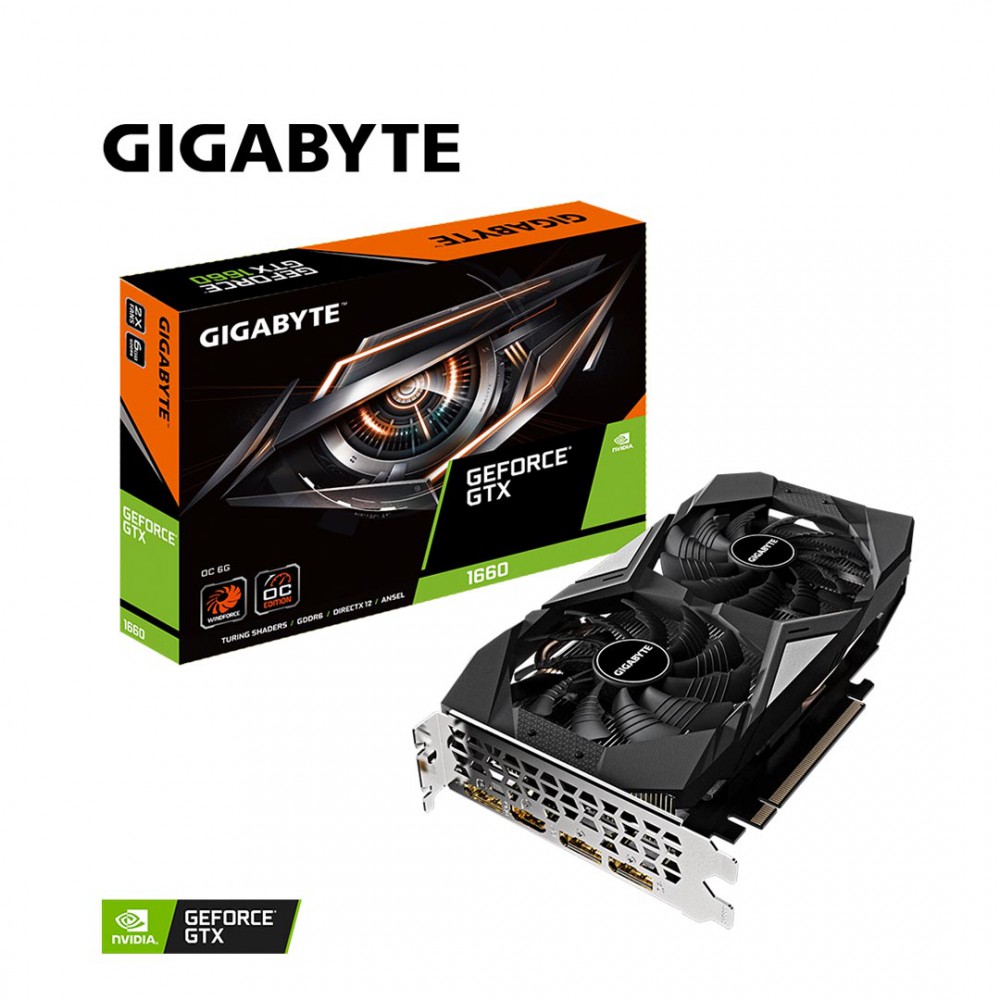 VGA Gigabyte GTX1660/6Gb GDDR5 OC Edition (Geforce GTX 1660 OC 6G)