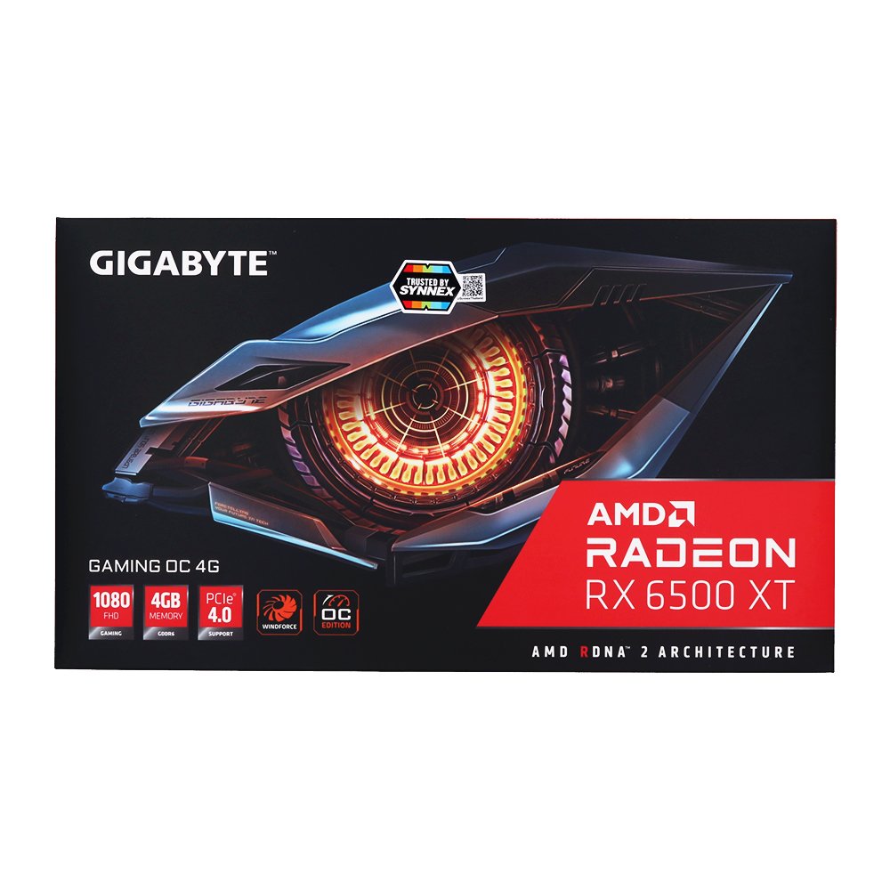VGA Gigabyte Radeon RX 6500 XT 4Gb GDDR6 Gaming OC 4G (GV-R65XTGAMING ...