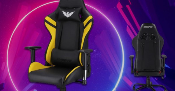 Gaming Chair (เก้าอี้เกมมิ่ง) OCPC Xtreme ll Black/Yellow Professional ...
