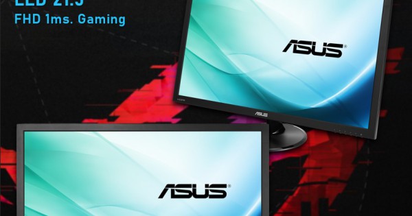 (Monitor) Asus VP228HE LED21.5" FHD 1ms. Gaming (HDMI,VGA)