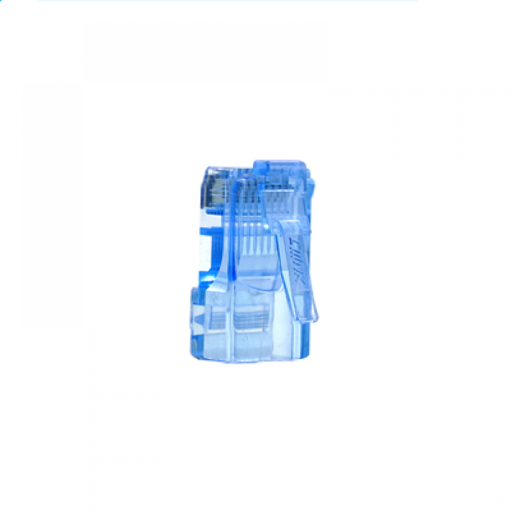 RJ45 LAN Connector Link RJ 45 Cat6 Crytal Blue (US-1062) (ถุง 10 ห้ว)