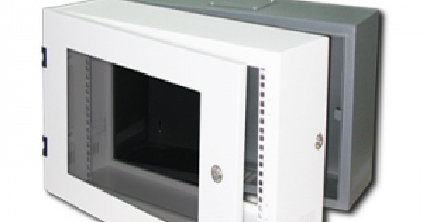 WALL RACK LITECH 19" 12U Depth 500 Single Door Tempered Glass ,6port ...