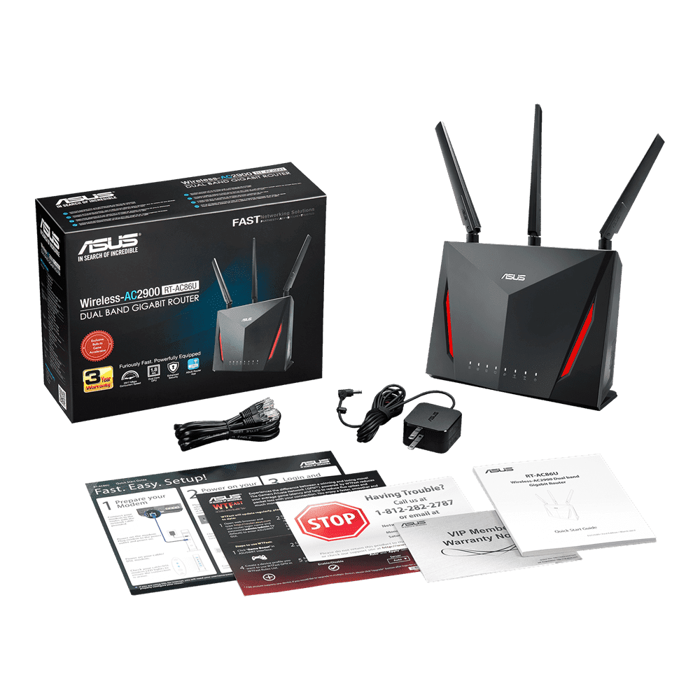 ACCESS POINT ASUS RT-AC86U Wireless AC2900 Dual-band Gigabit Router