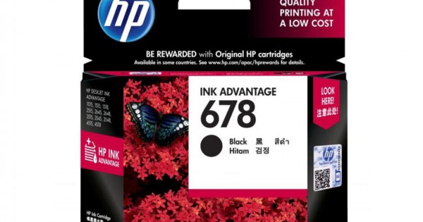 INK CARTRIDGE HP 678 (BLACK) CZ107AA