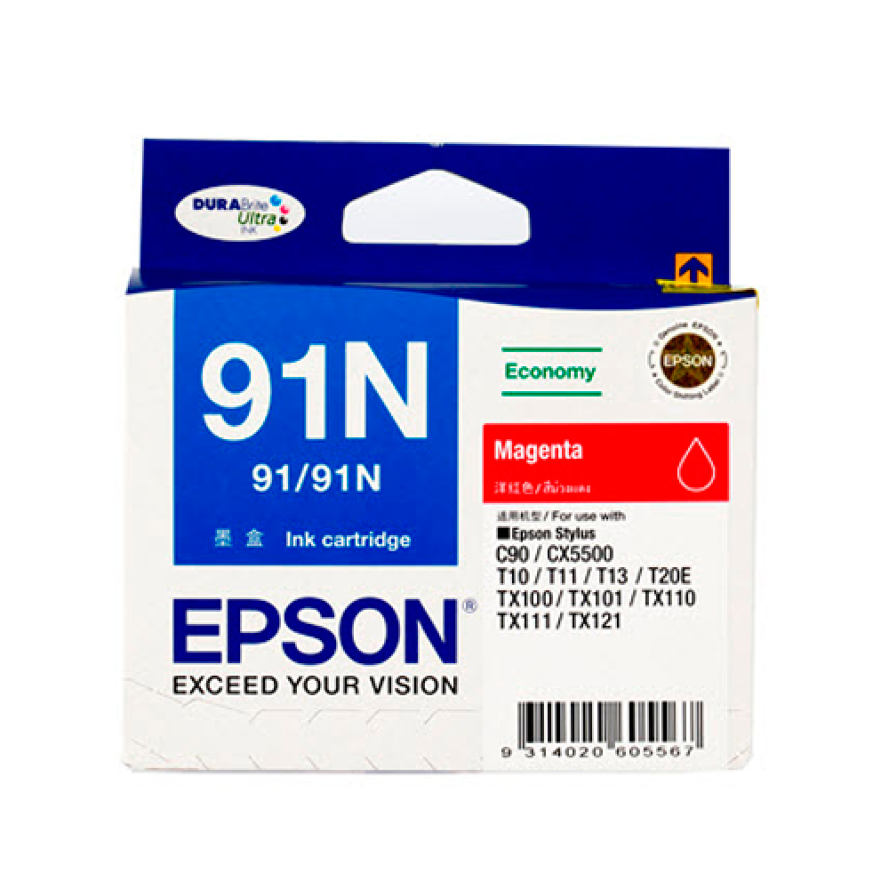 INK EPSON T091N Magenta (T107390) ink cartirdge - T10, T11, T20E - Pigment