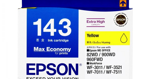 INK EPSON 143 Yellow (T143490) Ink Cartridge - DFP2 (TBS, S size ...