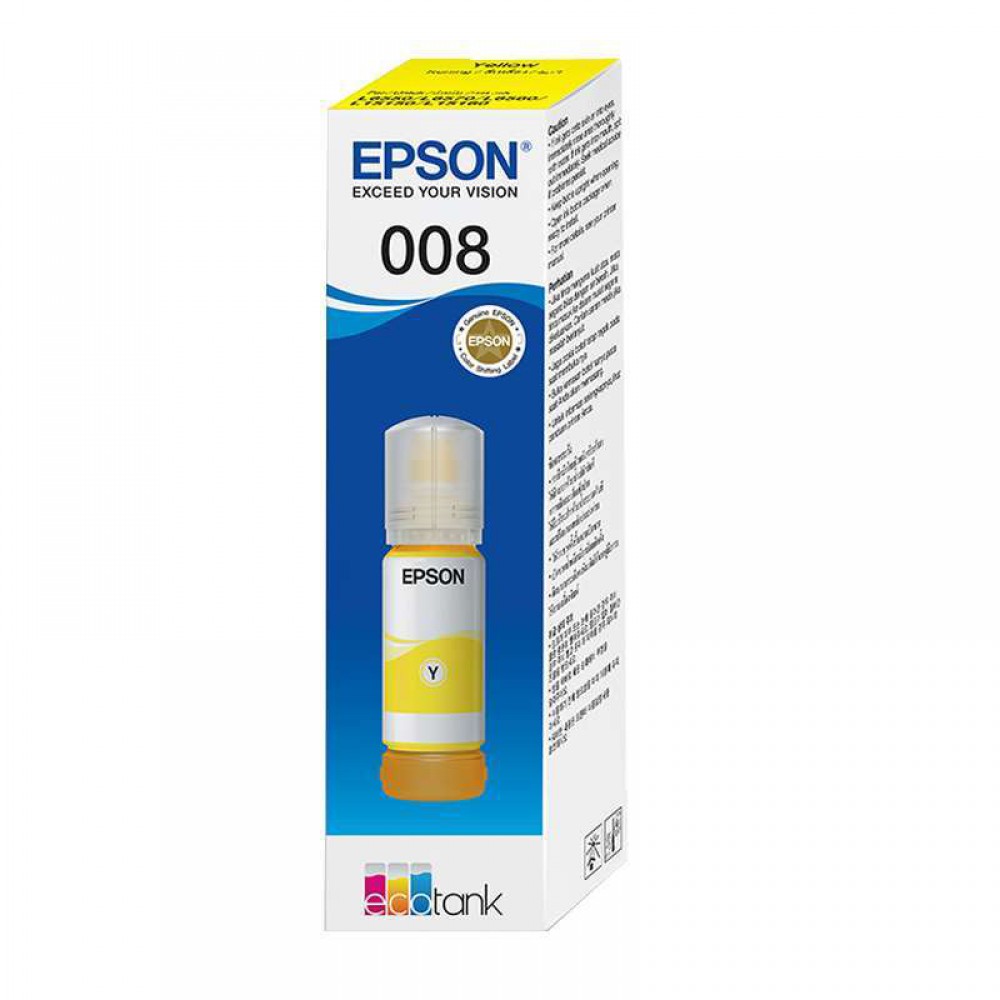INK Epson 008 Yellow 70ml (C13T06G400) ink bottle (L6550,L6570,L6850 ...